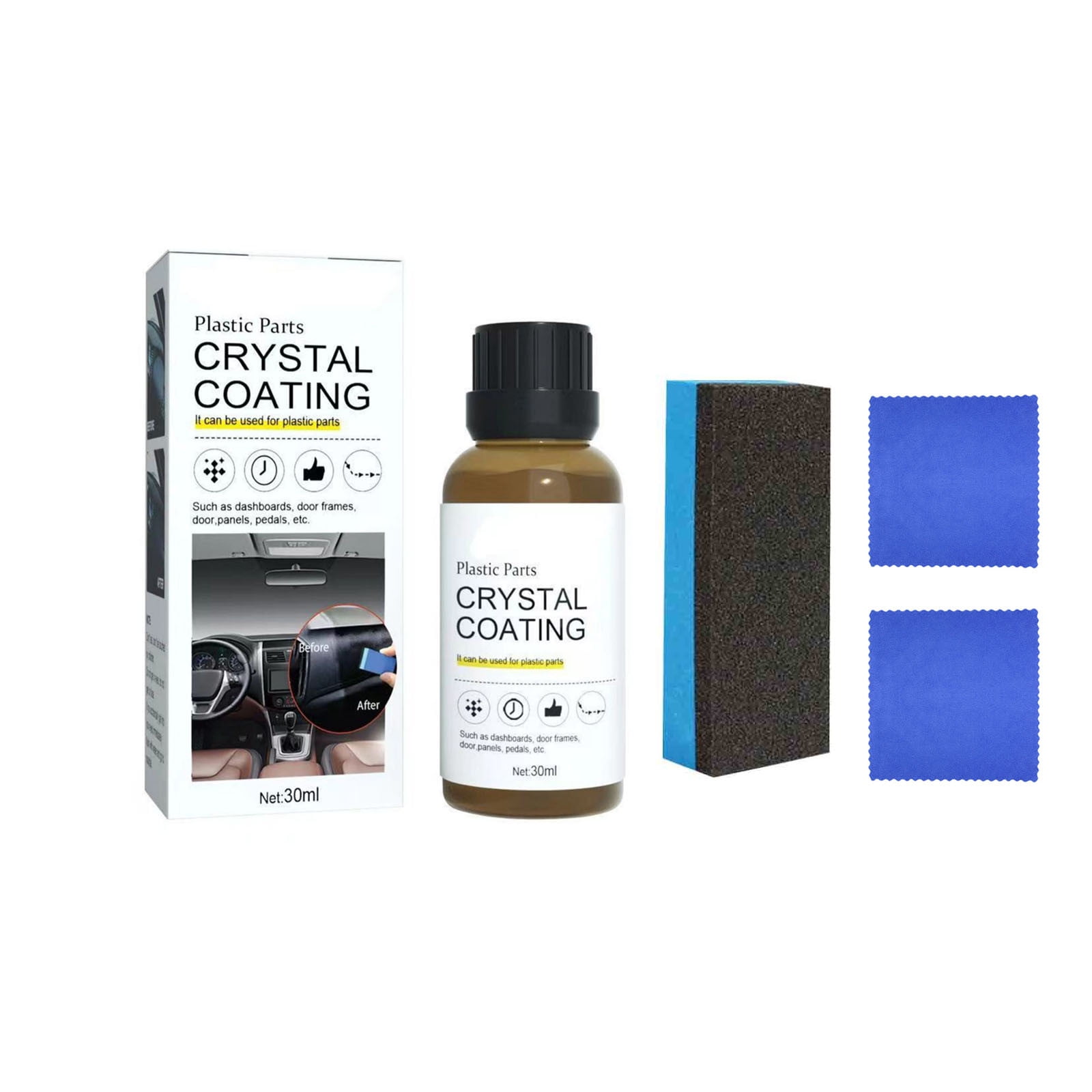 BAOPAI 30ml Plastic Refurbishing Agent Car Interior Refurbishing Agent ...