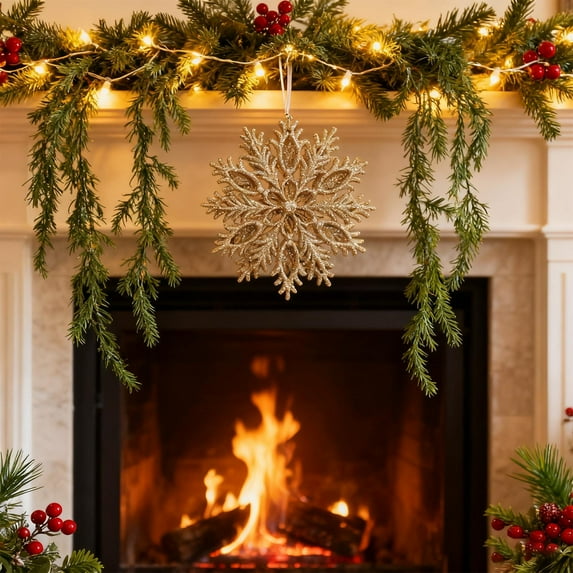 BAOPAI 5.11Inch Enduring Shatterproof Double Sided Ornaments Glittering ...