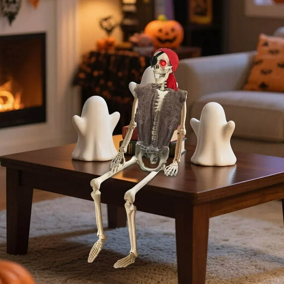 BAOPAI 71 Inch Life Size Realistic Skeleton Prop Weather Resistant ...