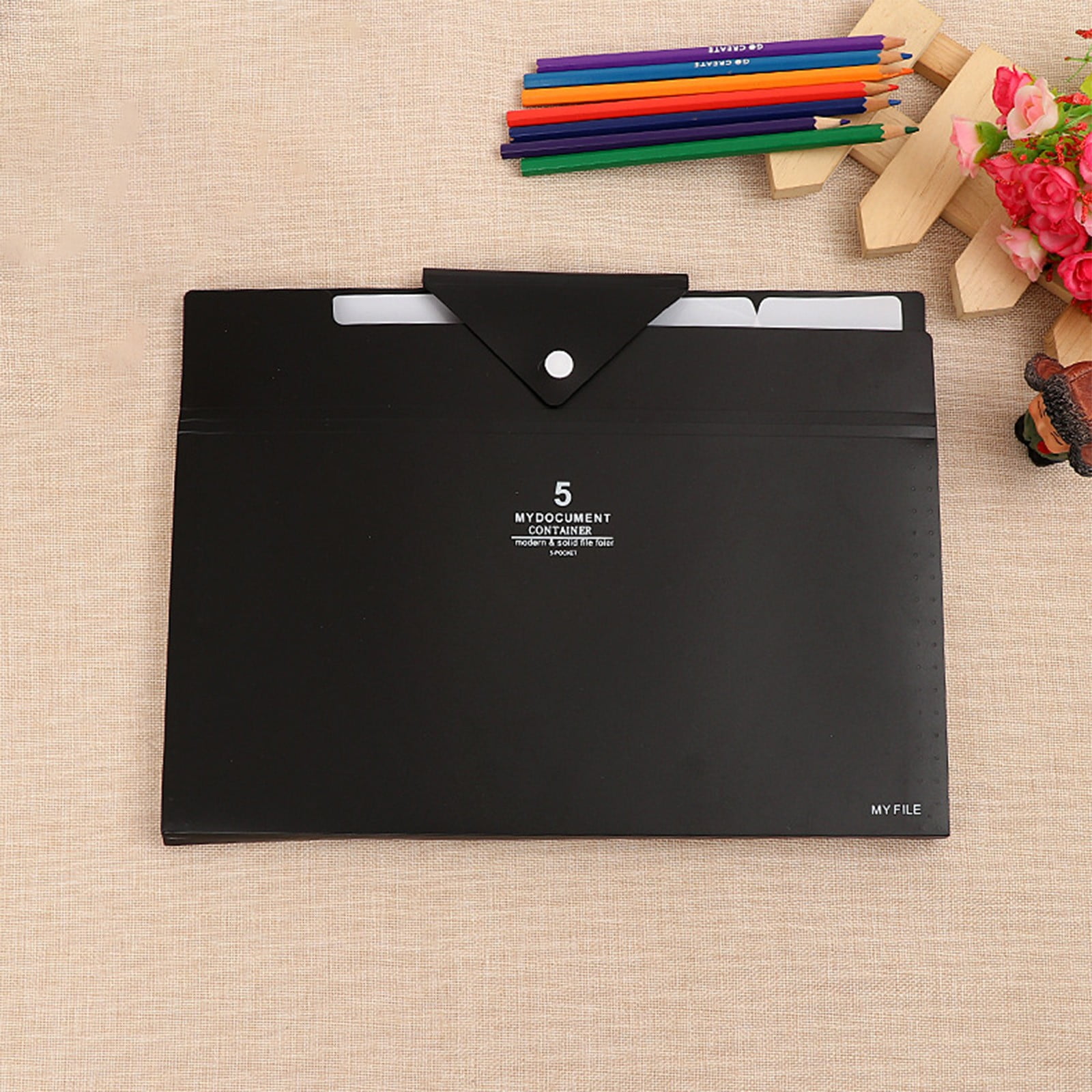 BAOPAI A4 Multi-Pocket Accordion File Folder Expandable Document ...