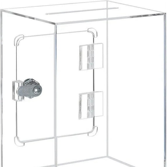 BAOPAI Acrylic Cash Savings Box with Secure Key Lock Transparent Design ...