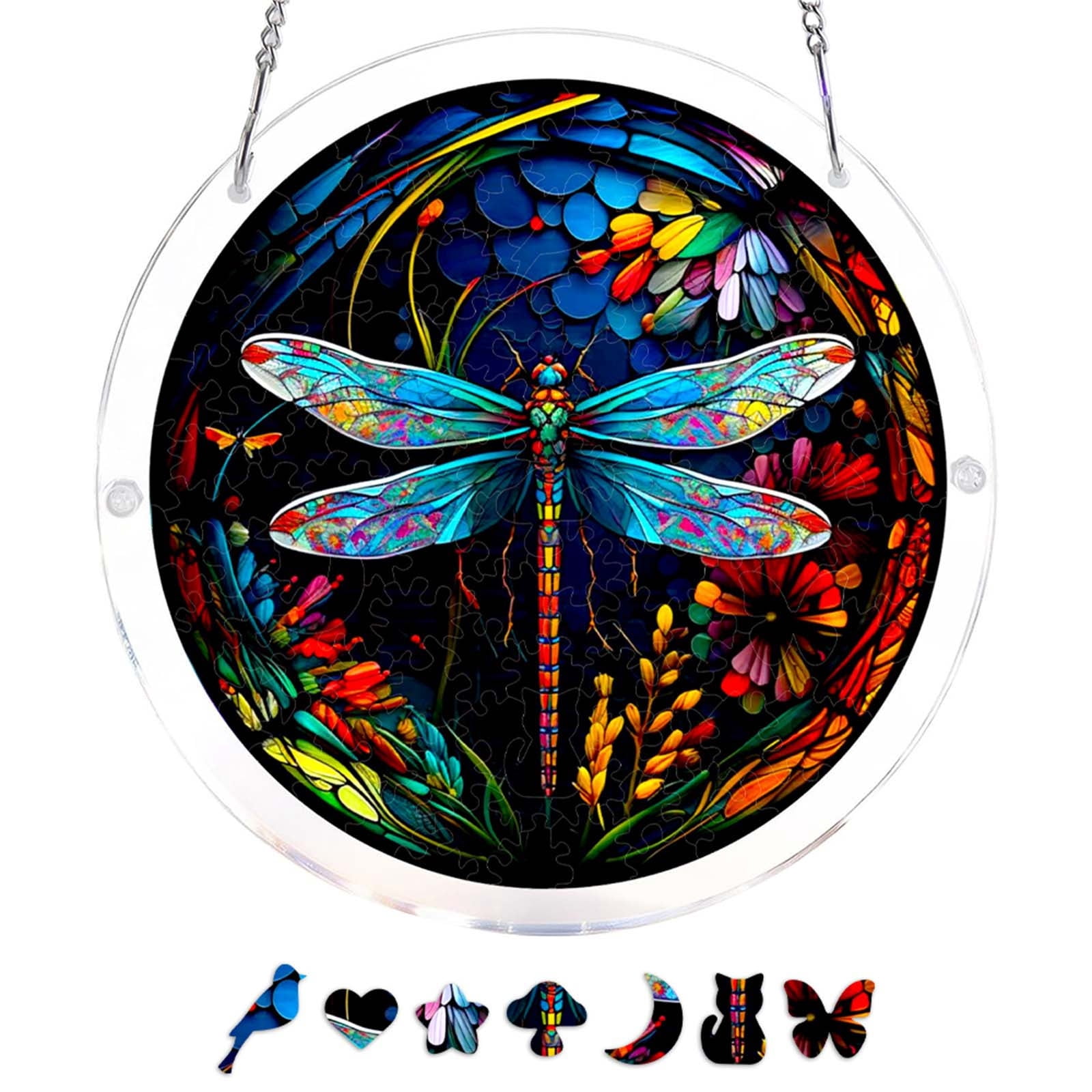 BAOPAI Acrylic Puzzle Hanging Sunshade - Modern Window Decor Plates for ...