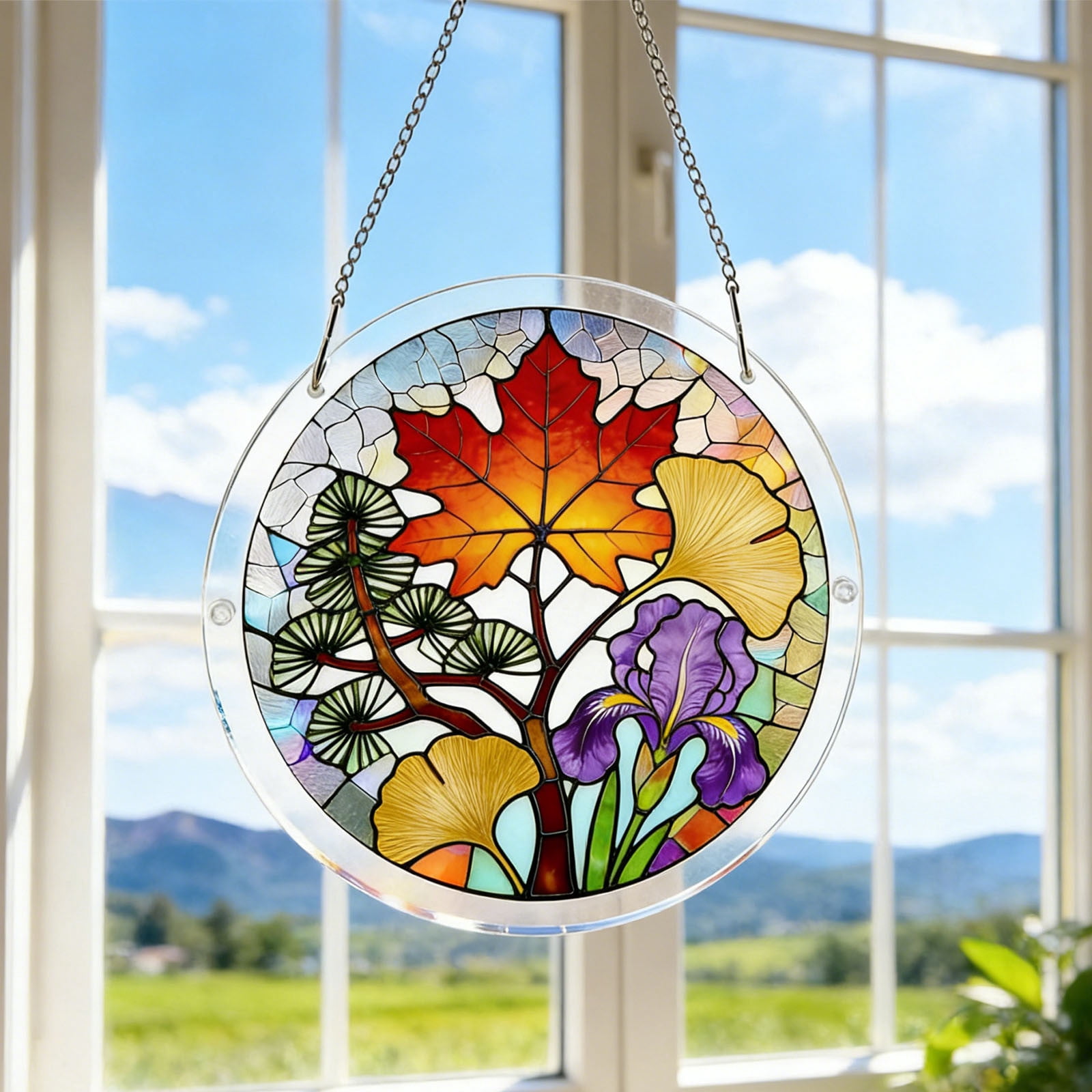 BAOPAI Acrylic Puzzle Window Decoration - Colorful Translucent ...