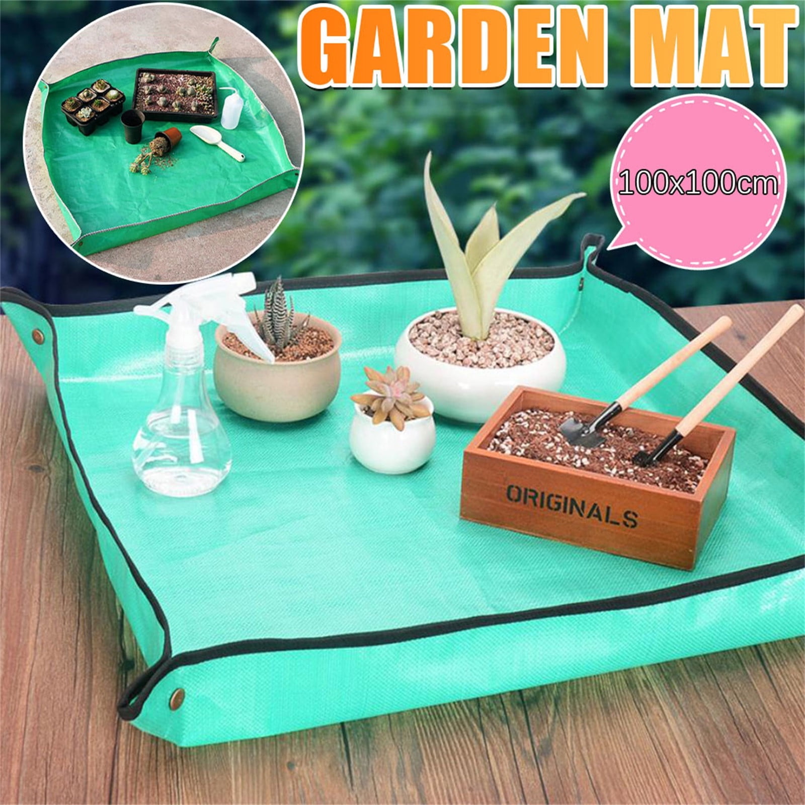 BAOPAI All Purpose Waterproof Gardening Mat for Plant Repotting Soil ...