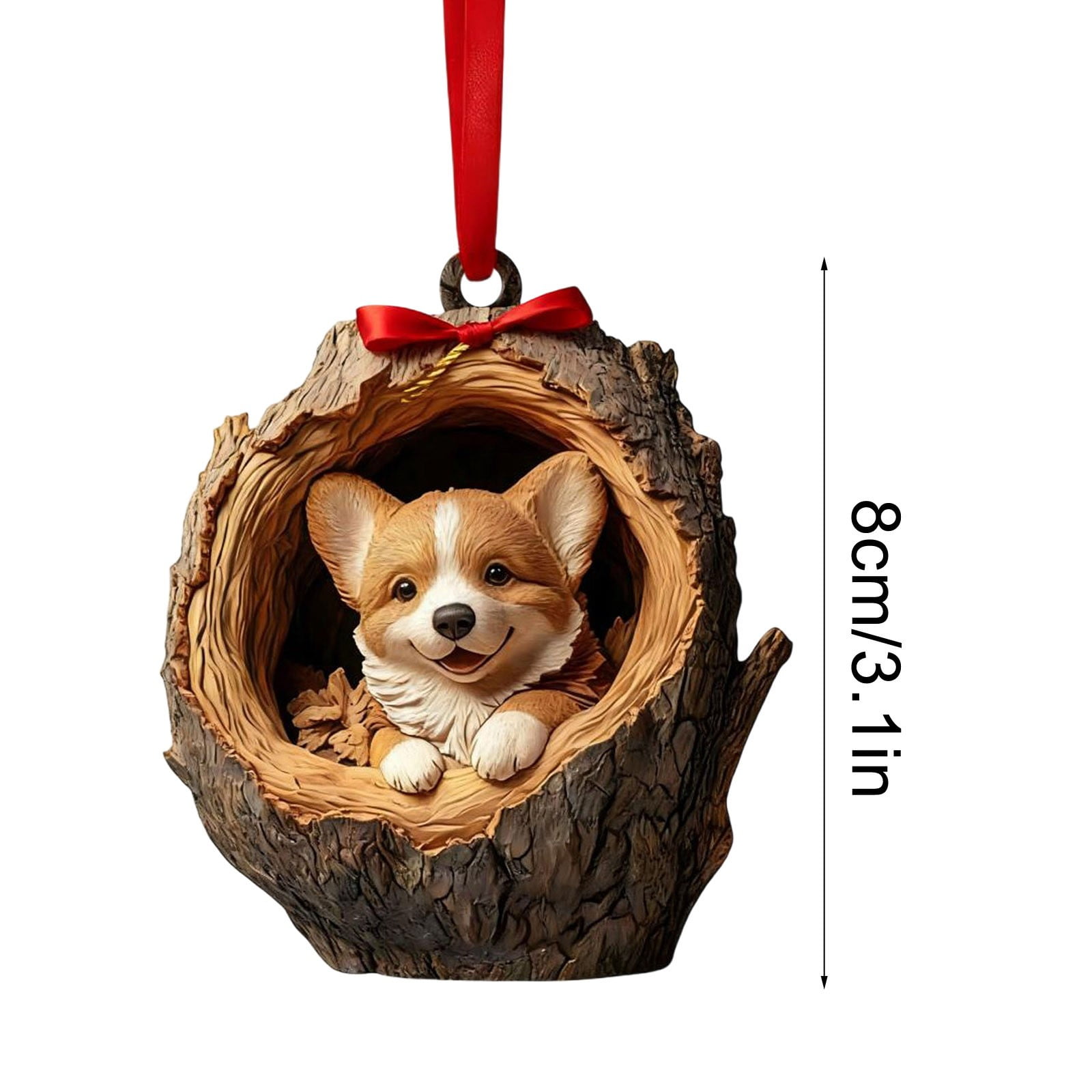 BAOPAI Animals Christmas Ornaments Christmas Tree Animals Print Acrylic ...