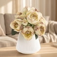 BAOPAI Artificial Silk Roses for Home Decor - Realistic Polyester ...