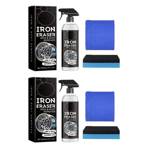 BAOPAI Car Rust Remover Kit with Sponge and Cloth Fast Acting Rust ...