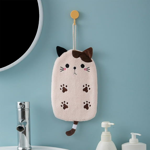 BAOPAI Cartoon Design Hand Towel Hangable Absorbent Kitchen Towel with ...