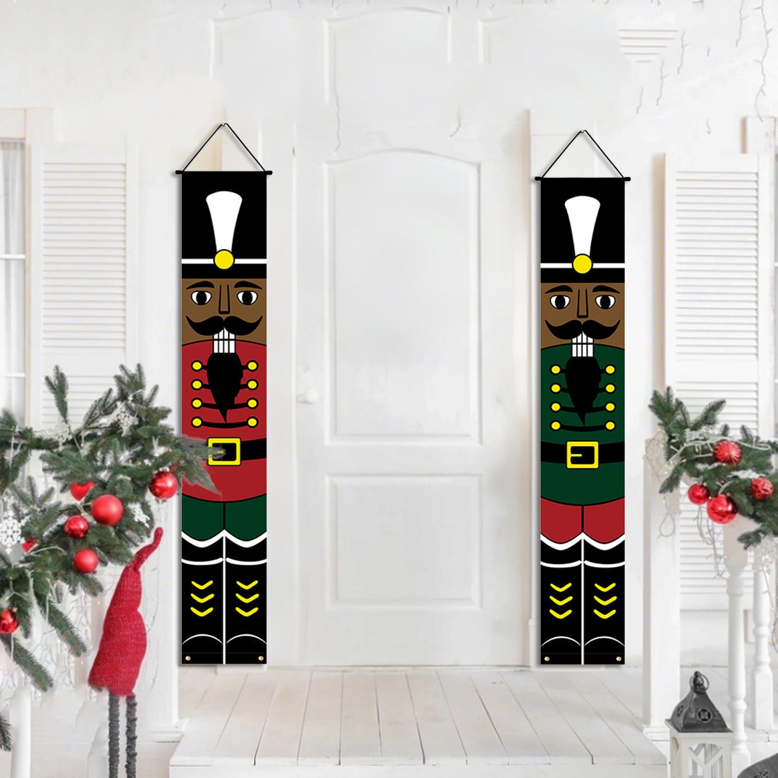 BAOPAI Christmas Knight Couplets Handmade Polyester Banner for Holiday ...