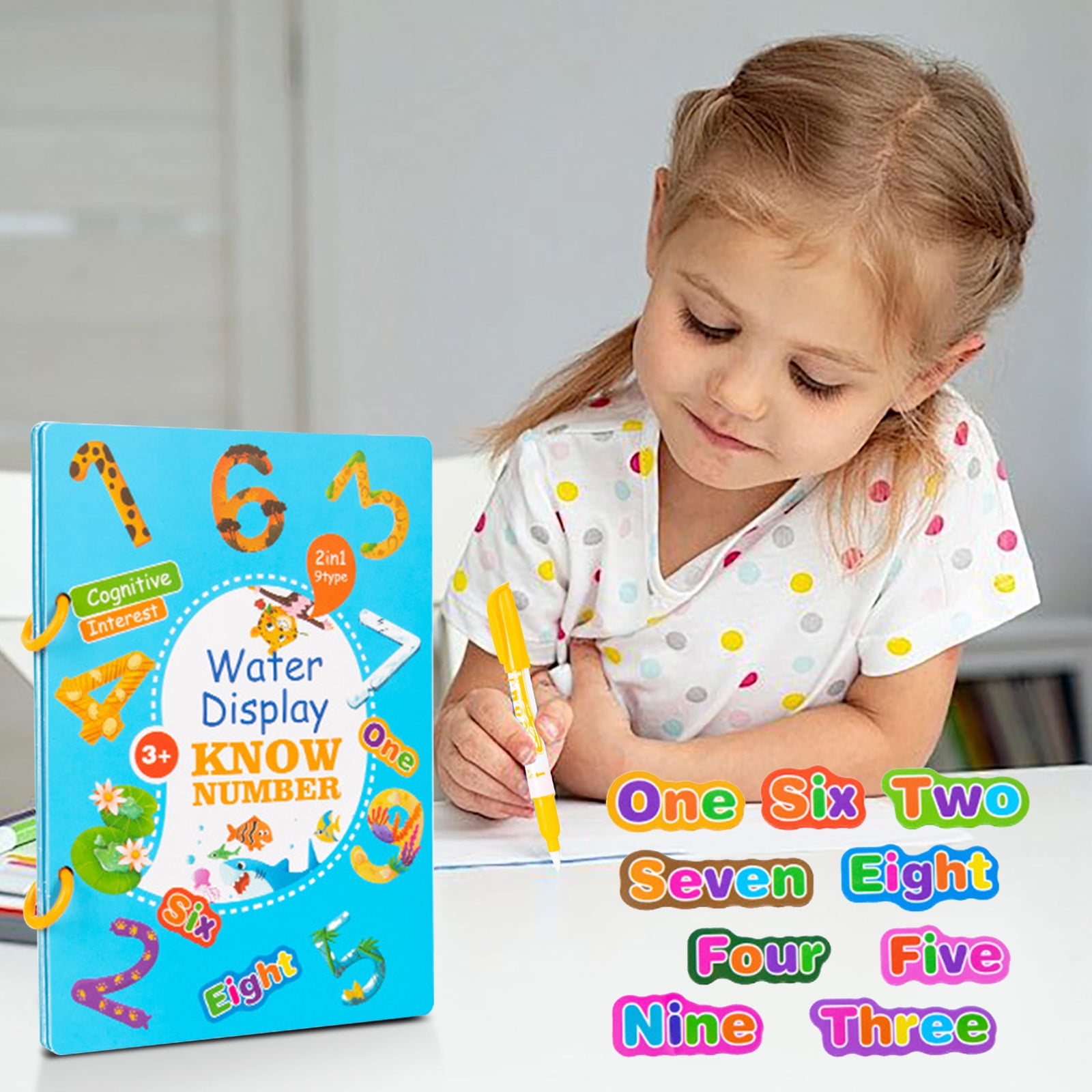 BAOPAI Clearance Childrens Water Painting Book Graffiti Repeated Painting Quiet Book Childrens ...