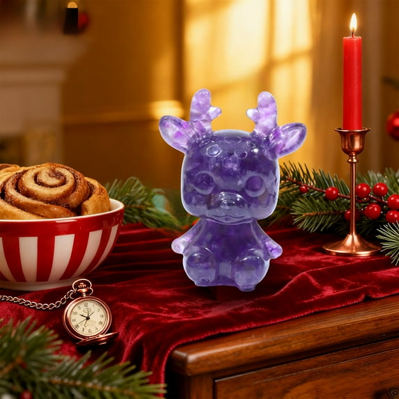 BAOPAI Colorful Resin Deers Desktop Ornaments Lightweight Festive Decor ...