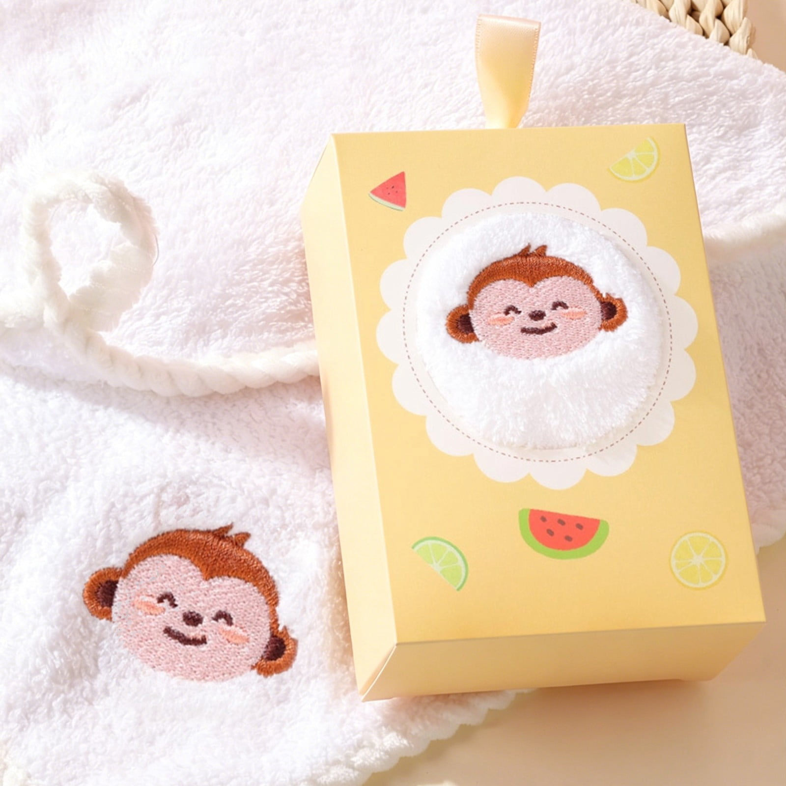 BAOPAI Cute Cartoon Coral Fleece Towel- Children's Towel with Exquisite ...
