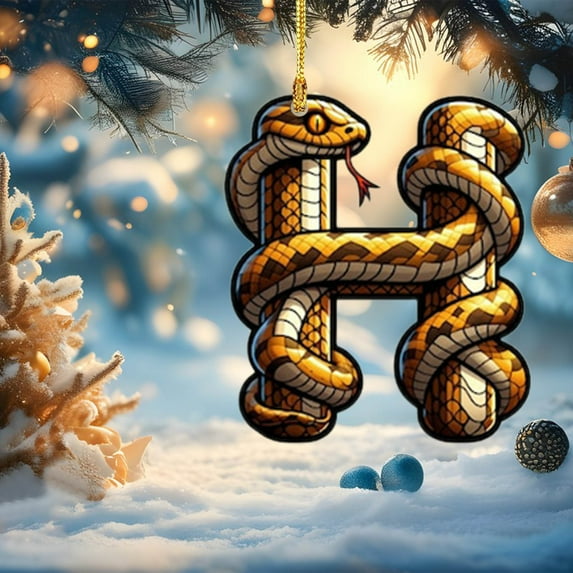 BAOPAI Double-Sided Acrylic Christmas Tree Letter Pendants Decorative ...