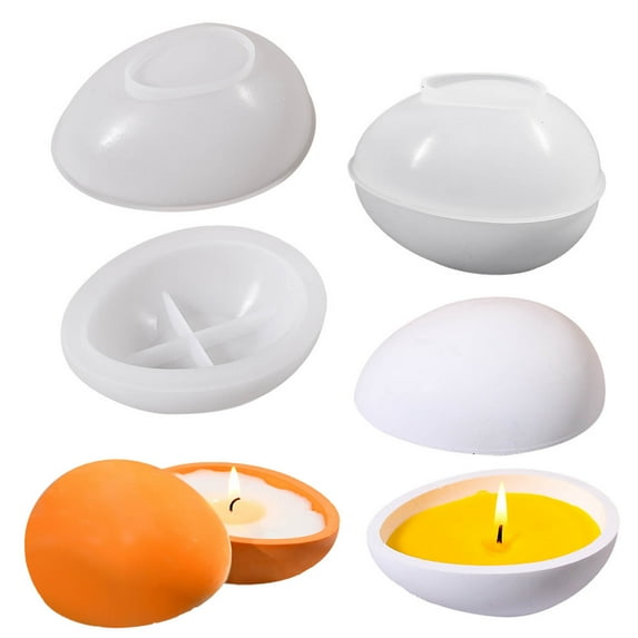 BAOPAI Easter Egg Silica Gel Mold for Aromatherapy Candles and DIY ...