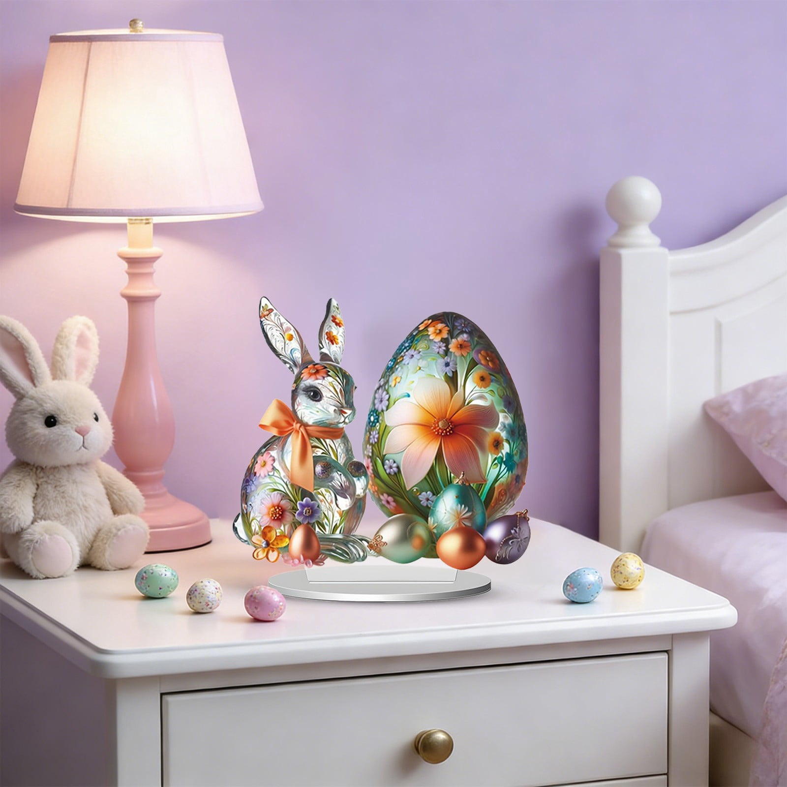 BAOPAI Easter Holiday Acrylic Ornament 2D Printed Multicolor Decoration ...