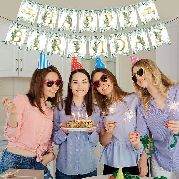 BAOPAI Eucalyptus Themed Birthday Party Decoration Complete Set with ...