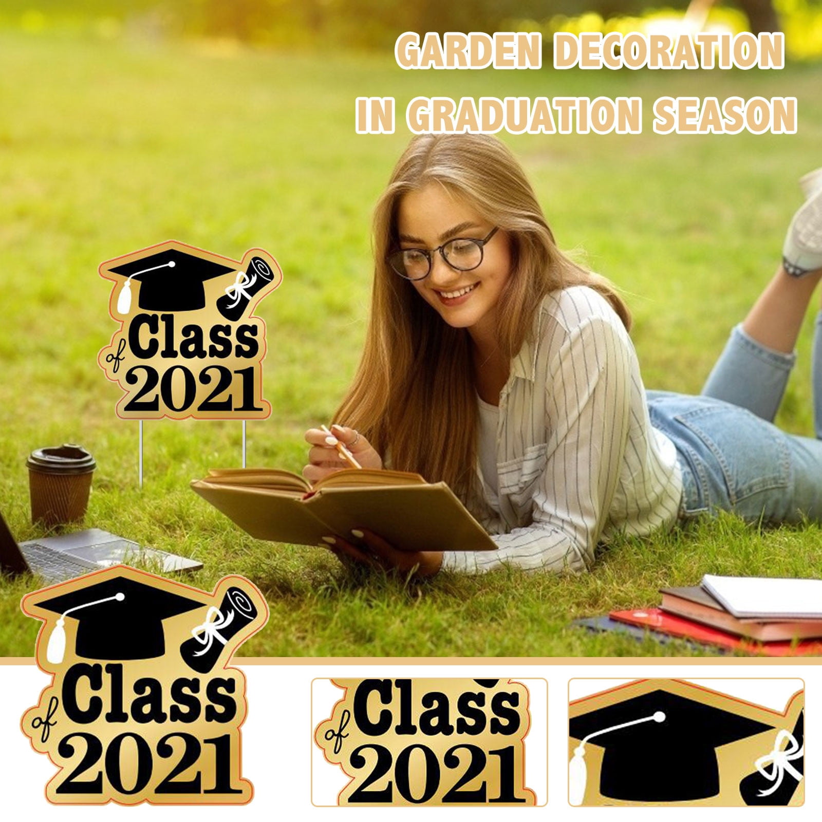 BAOPAI Graduation Yard Sign Outdoor Party Decoration Congratulations ...