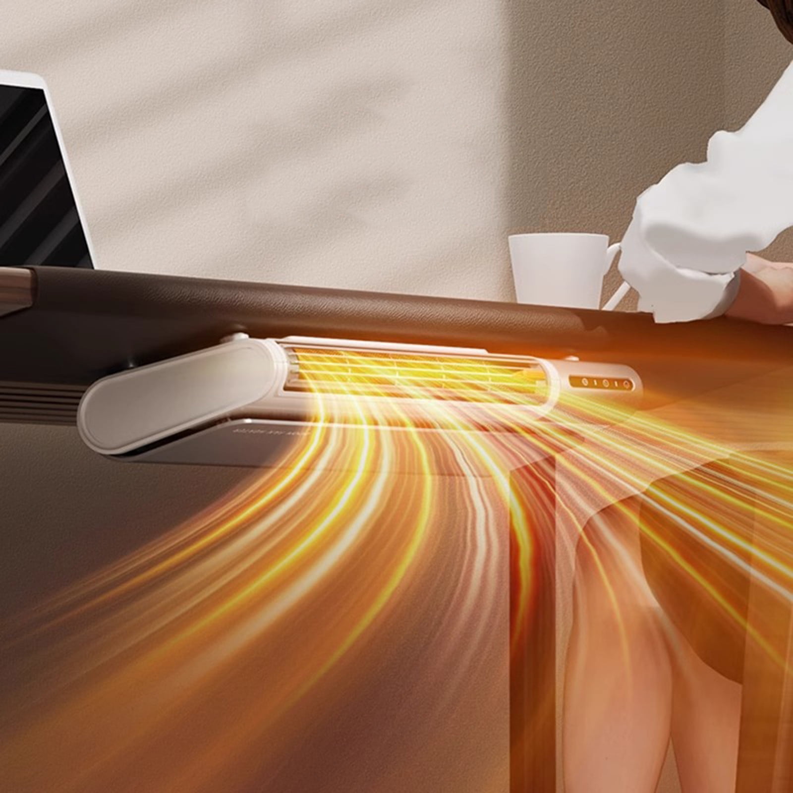 BAOPAI Graphene Under Desk Wall Mounted Heater with Fast Heating ...