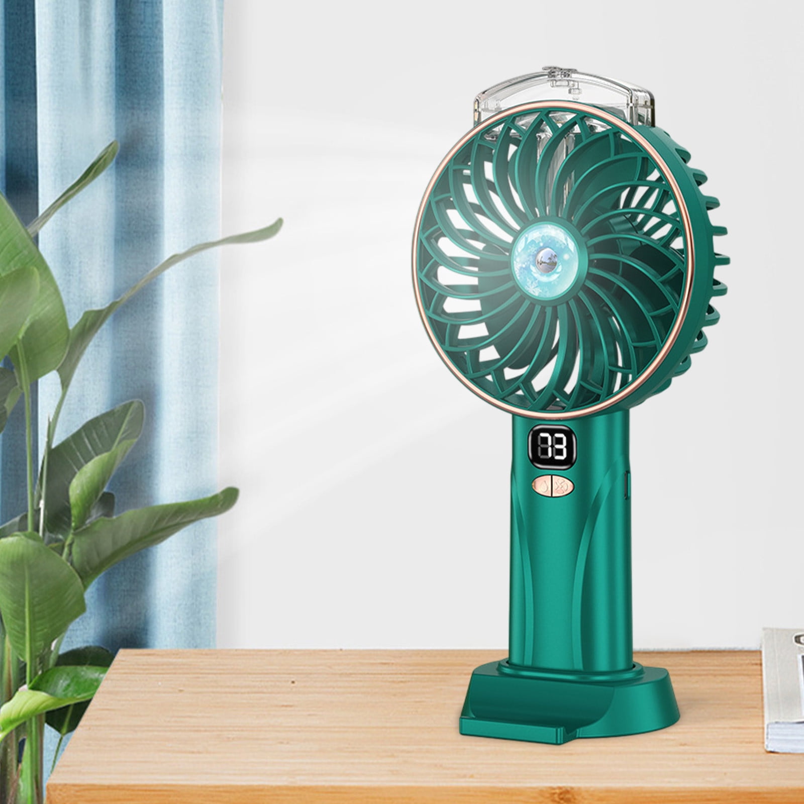 BAOPAI Handheld Hydration Mist Fan Desktop Digital Display Long Life ...
