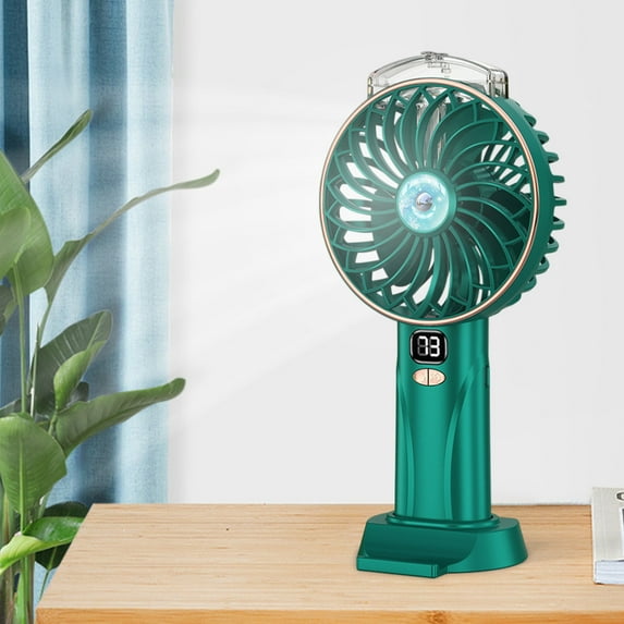 BAOPAI Handheld Hydration Mist Fan Desktop Digital Display Long Life Fan Light Sounds Concise ...