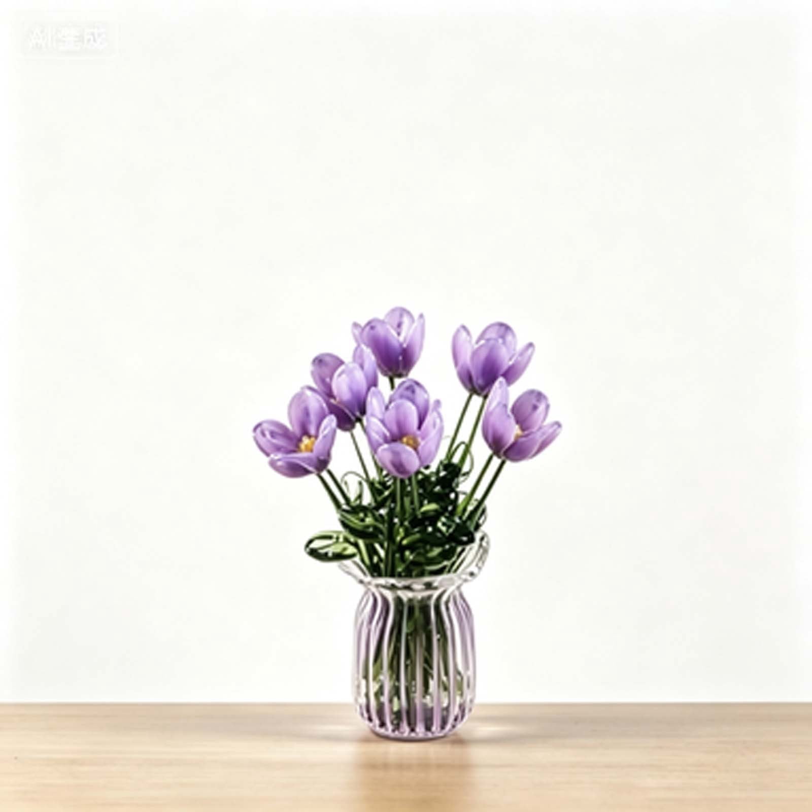 BAOPAI Handmade Glass Small Flower Simulation Bouquet - Desktop ...