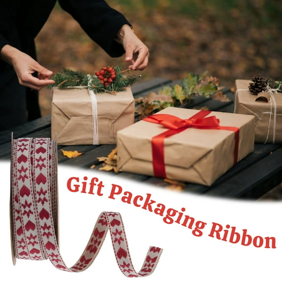 BAOPAI Heart-Shaped Decorative Ribbon for Gift WrappingChristmas Tree ...