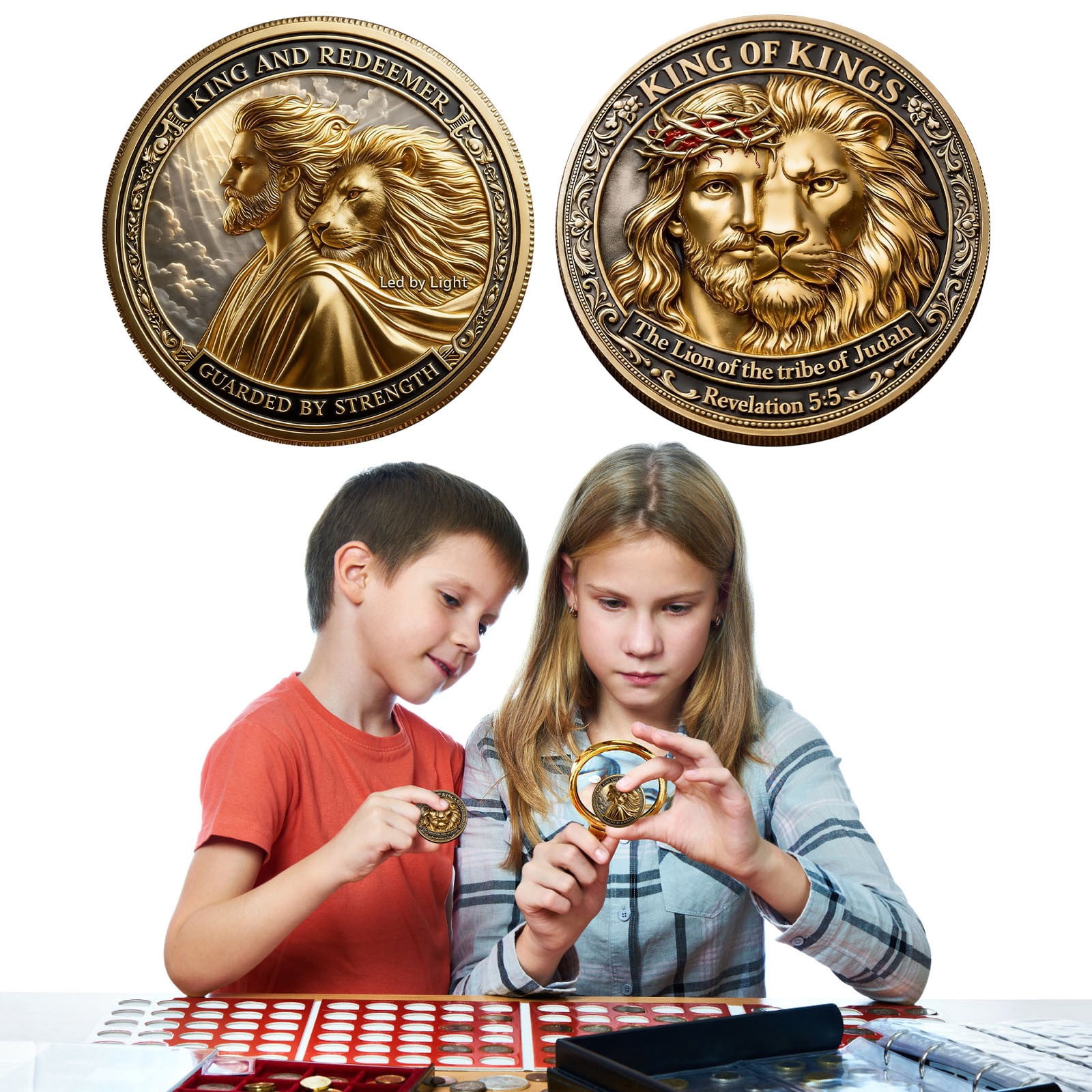BAOPAI Holy Mary Commemorative Coin - Sacred Heart Design with Latin ...