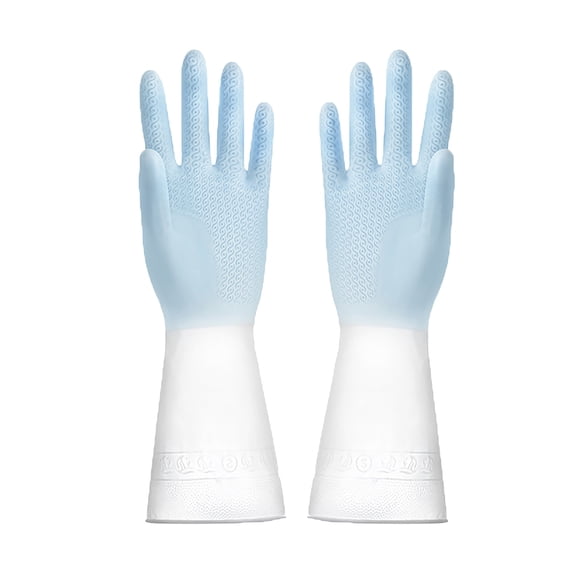 BAOPAI Household Rubber Cleaning Gloves Thickened Dishwashing Gloves ...