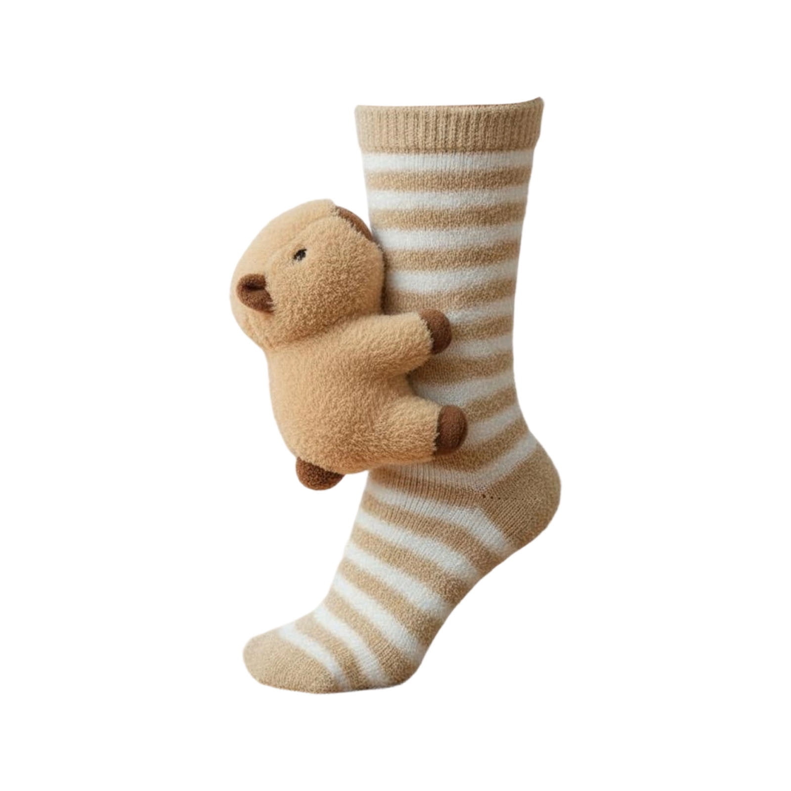 BAOPAI Knit Cute Socks Floor Sock For Christmas Socks Hand Crocheted ...