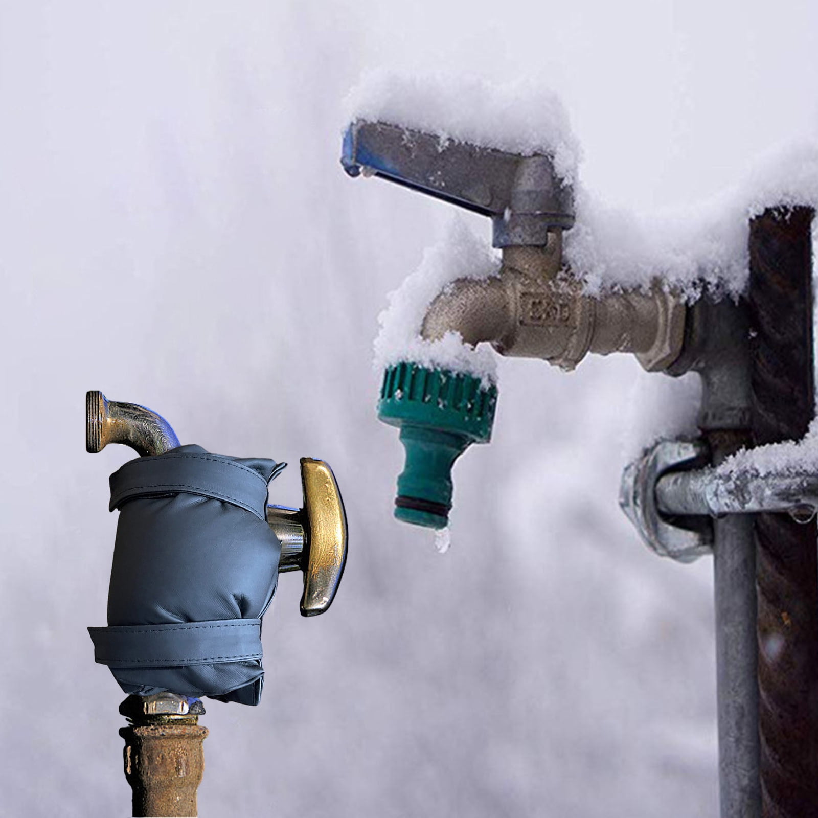 BAOPAI Large Outdoor Faucet Cover Insulated Protector For Winter Cold ...