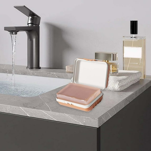 BAOPAI Leakproof Travel Soap Case with Automatic Drainage Tray Portable ...