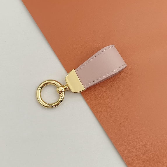 BAOPAI Leather Keychain Wrist Strap Full Grain Leather Durable Key ...
