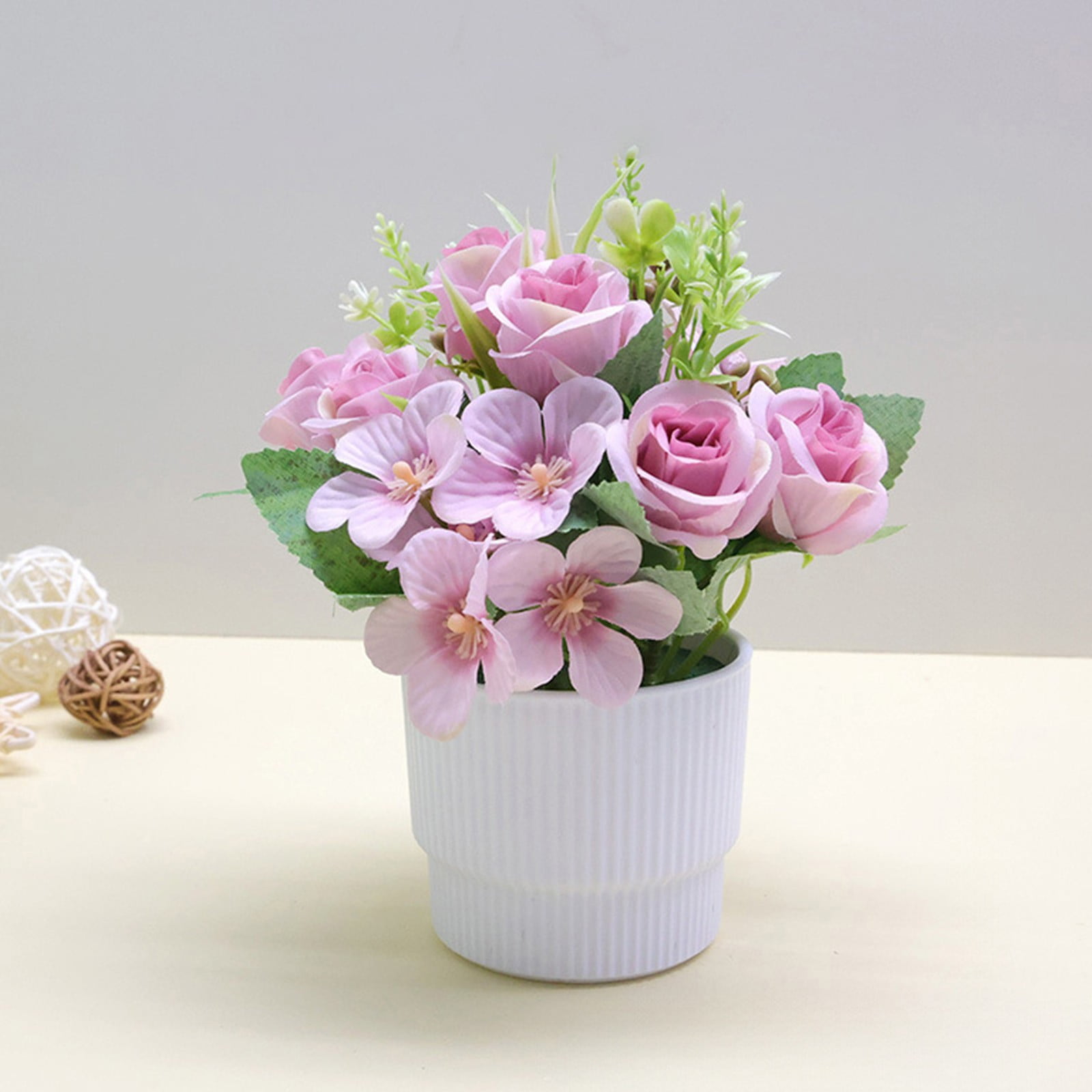 BAOPAI Lifelike Artificial Potted Plants for Home Office and Event ...