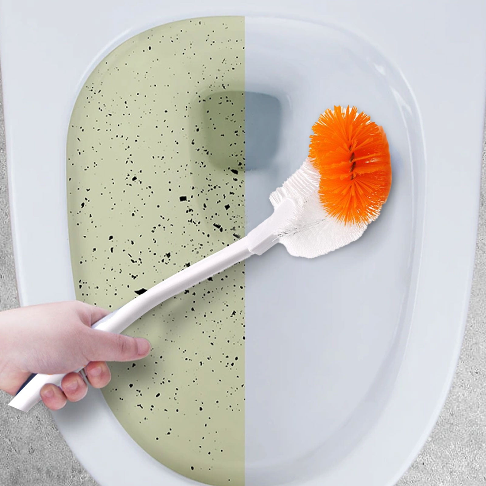 BAOPAI Long Handle Toilet Bowl Brush for Effective Bathroom Cleaning ...