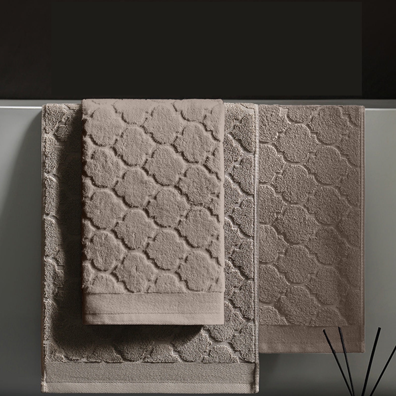 BAOPAI Luxury 100% Cotton Bath Towels Set of 4, Extra Thick and Super ...