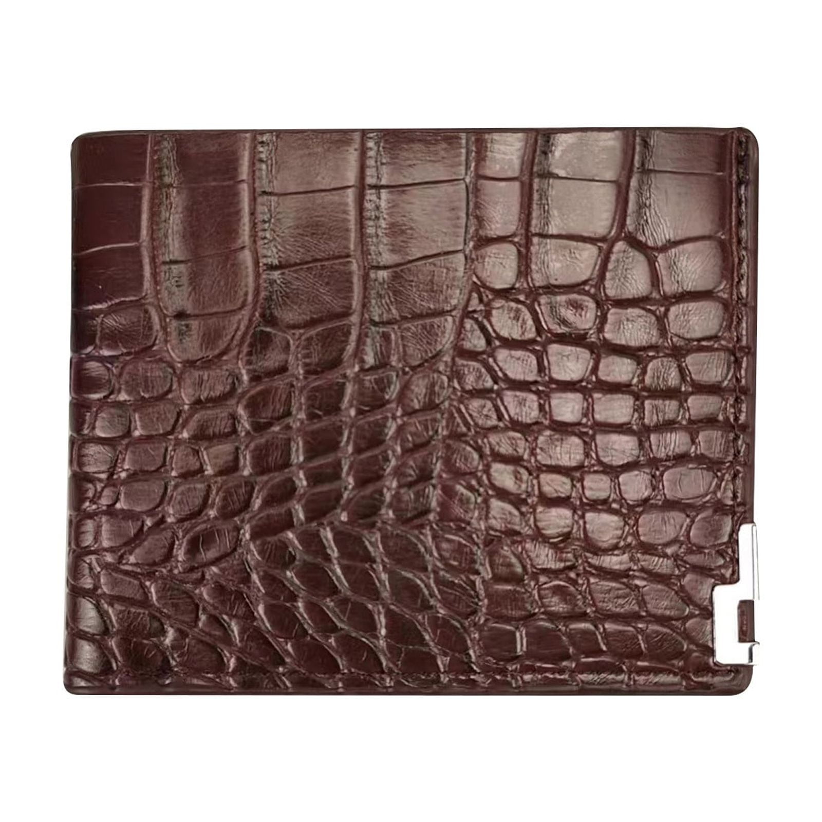 BAOPAI Men's Crocodile Pattern Zipper Wallet Multi Functional ...
