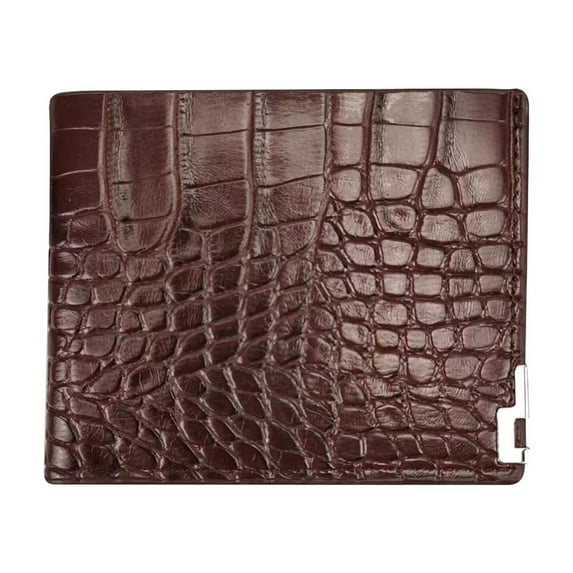 BAOPAI Men's Crocodile Pattern Zipper Wallet Multi Functional ...