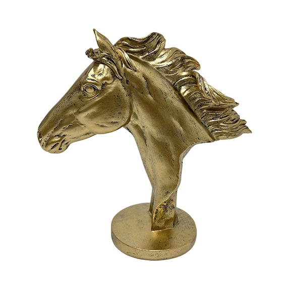 BAOPAI Modern Abstract Bristle Horse Head Desk Ornament with Weighted ...