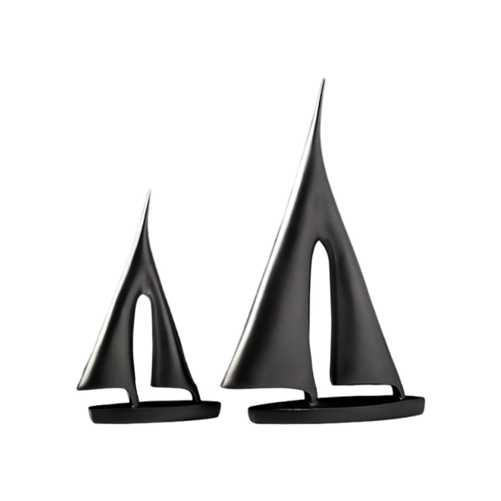 BAOPAI Modern Resin Sailboat Sculpture Home Decor Nautical Theme Office ...