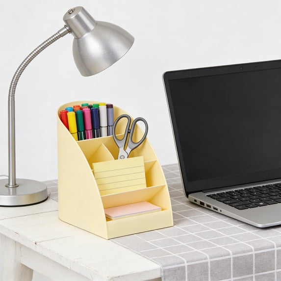 BAOPAI Multi Functional Rotating Desk Storage Organizer with 7 Slots ...