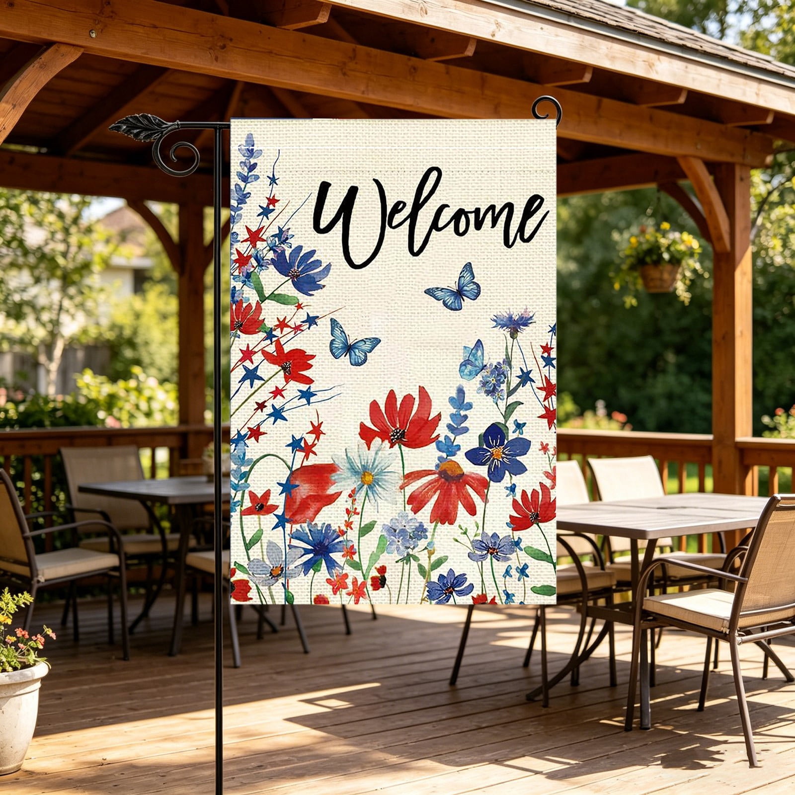 BAOPAI Patriotic Garden Flag Outdoor Decorative Flags- 4 Styles ...