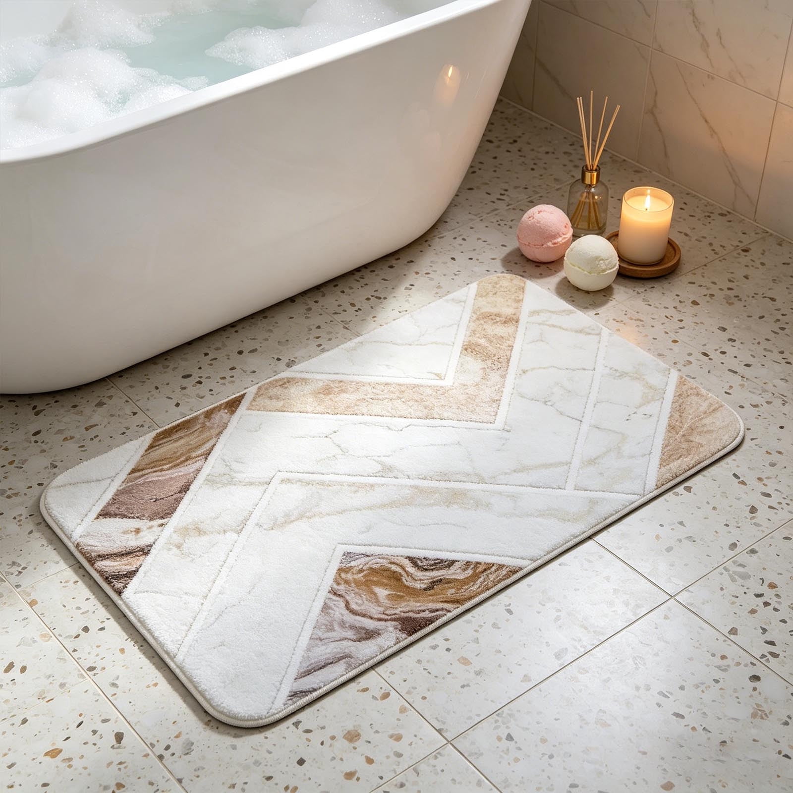 BAOPAI Russian Style Diatom Mud Bath Mat - Super Absorbent Quick-Dry ...