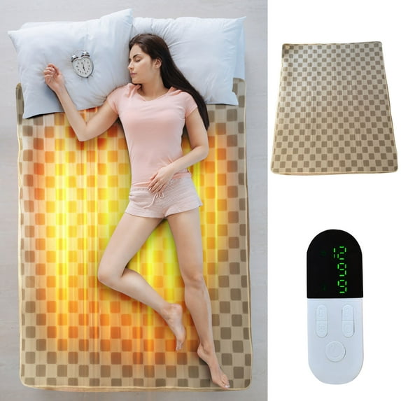 BAOPAI Smart Dual Control Electric Blanket with Fast Heating, Overheat ...