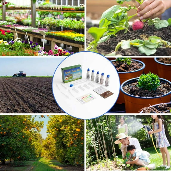 BAOPAI Soil Test Kit For Home Garden Farm Agriculture NPK Measuring ...