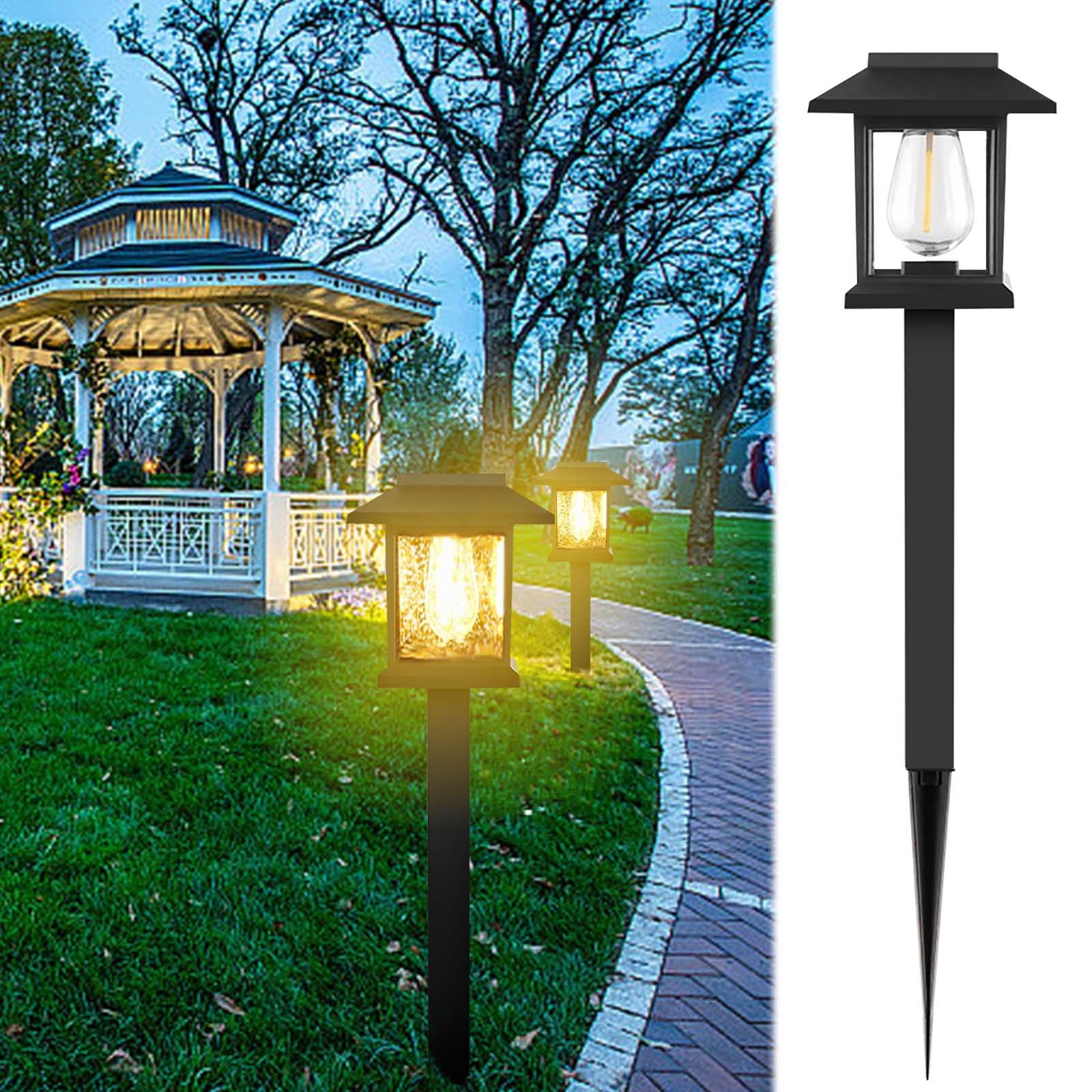 BAOPAI Solar Powered Outdoor Waterproof Floor Inserted Lamp Courtyard ...