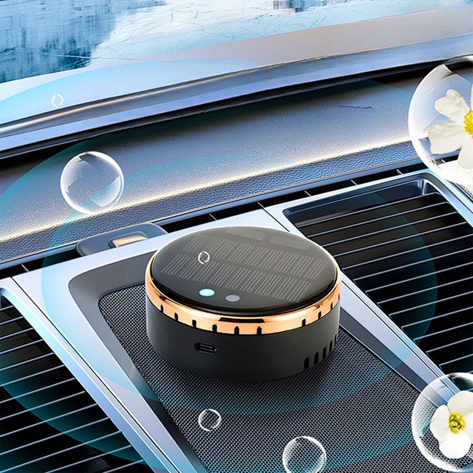 BAOPAI Solar USB Air Purifier for Car and Home Use Portable Desktop ...