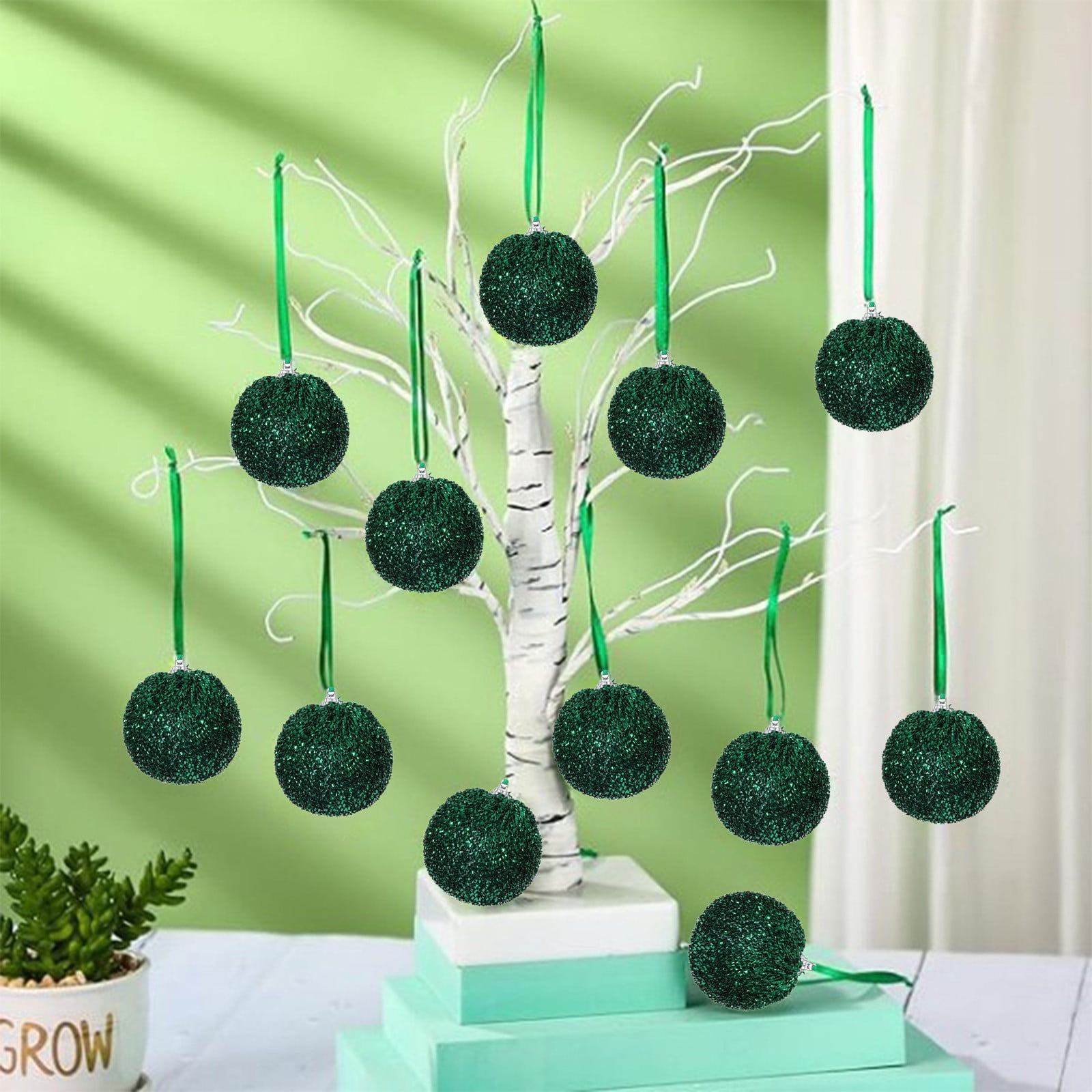 BAOPAI St. Patrick's Day Handmade Fabric Ball Decorative Pendants - Set ...