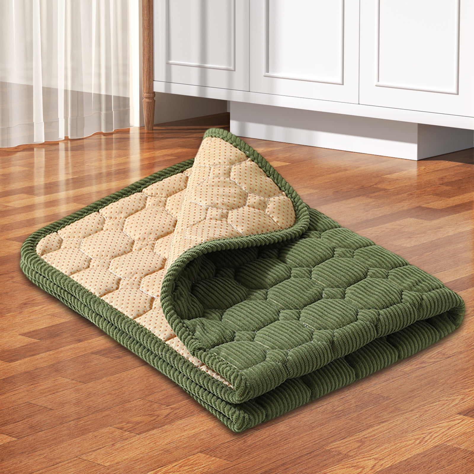 BAOPAI Thickened Extra Large Corduroy Pet Bed Mat for Cats and Dogs ...