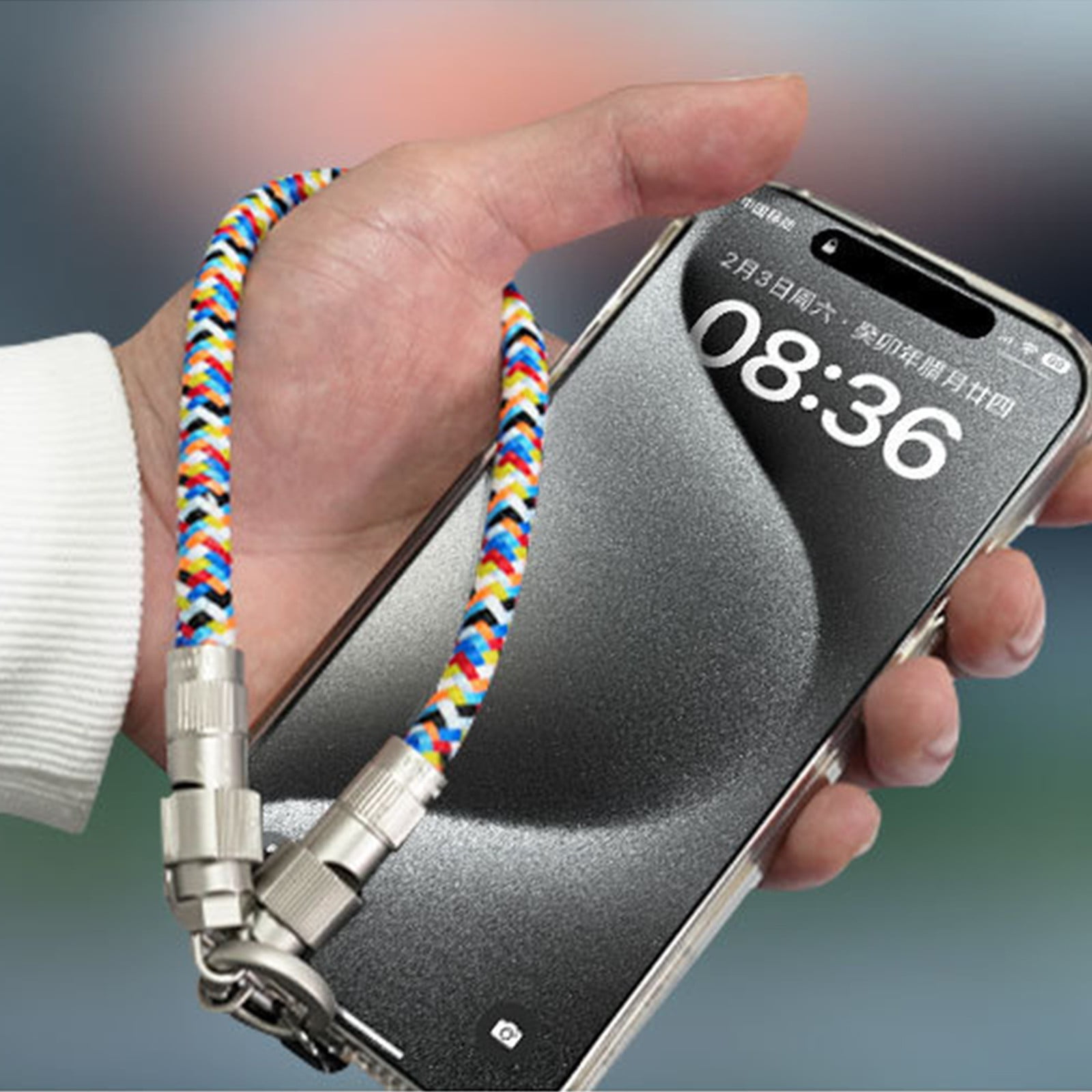 BAOPAI Type-C Hanging Rope Fast Charging Cable with Data Transfer Multi ...