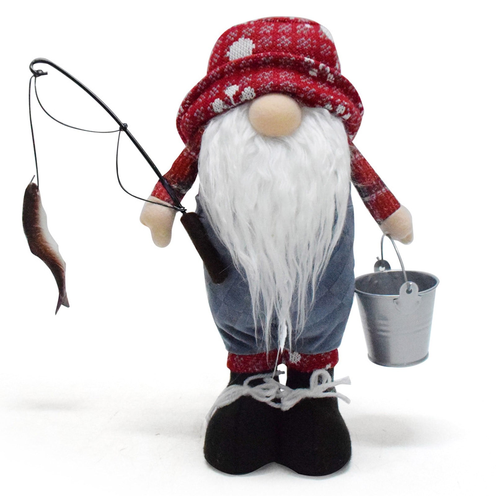 BAOPAI Unique Vintage Style Faceless Fishing Old Man Doll with Long ...
